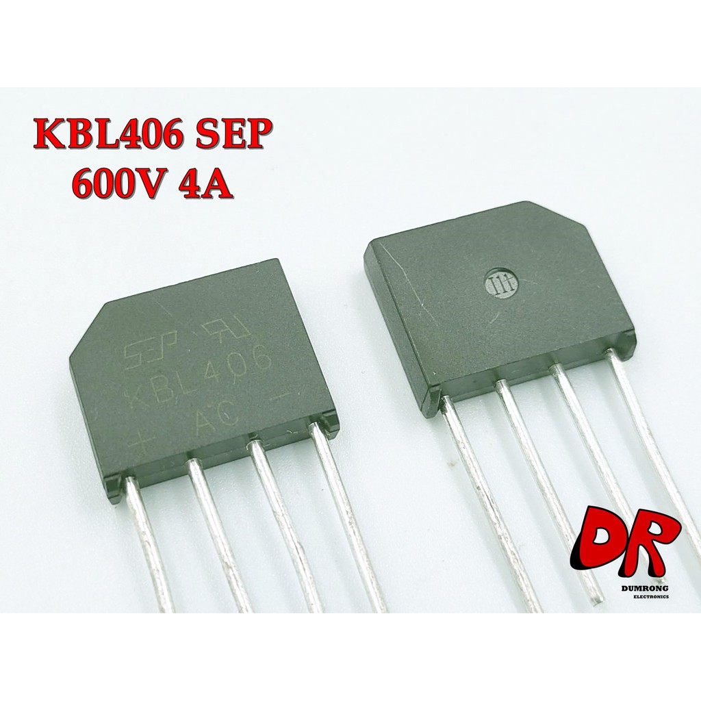 (5 ชิ้น) KBL406 4A 600V ไดโอดบริดจ์ Diode Bridge Rectifier ยี่ห้อ SEP ...