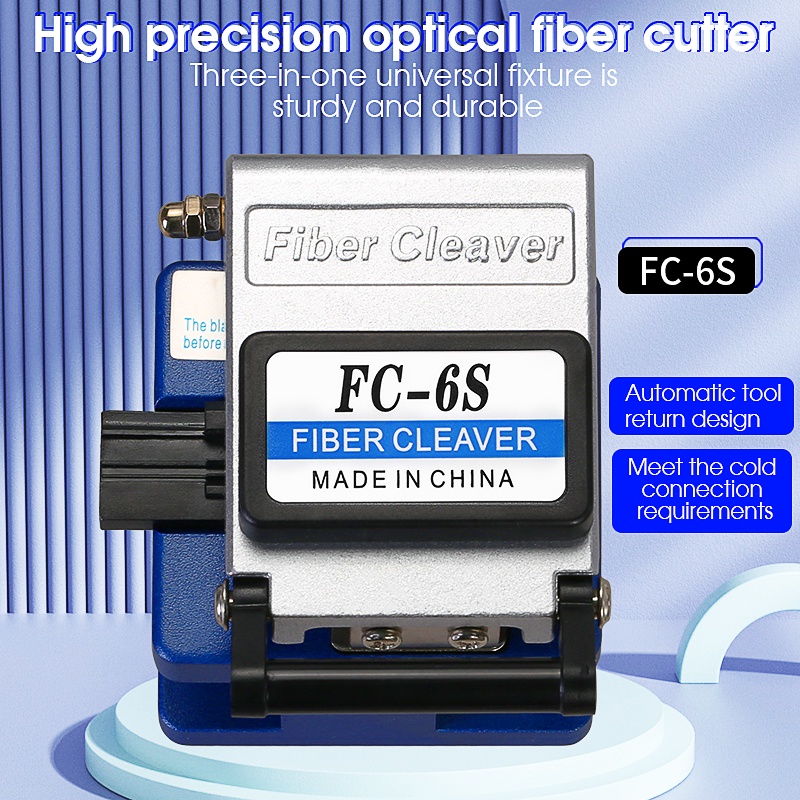FC-6S FTTH Optical Cleaver โลหะขนาดเล็กความแม่นยำสูงสายตัดสายไฟเบอร์เย็นเครื่องมือตัดการเชื่อม ...