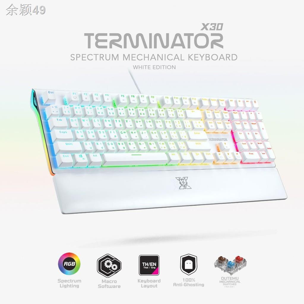 คีย์บอร์ดเกมมิ่ง NUBWO TERMINATOR X30 SPECTRUM MECHANICAL KEYBOARD ...