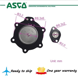 C113827 ชุดซ่อมไดอะแฟรมคู่ 1.5 นิ้ว สําหรับวาล์วชีพจร ASCO G353A047 ...
