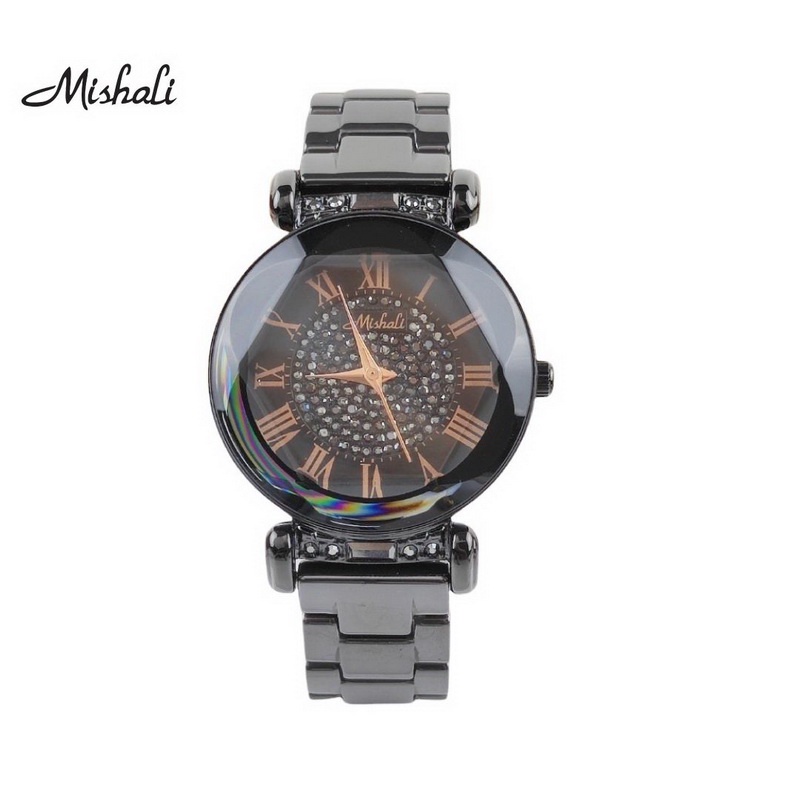 Mishali นาฬิกาข้อมือผู้หญิง รุ่น MI18039 สายสแตนเลสสตีล แบรนด์เกาหลี ...