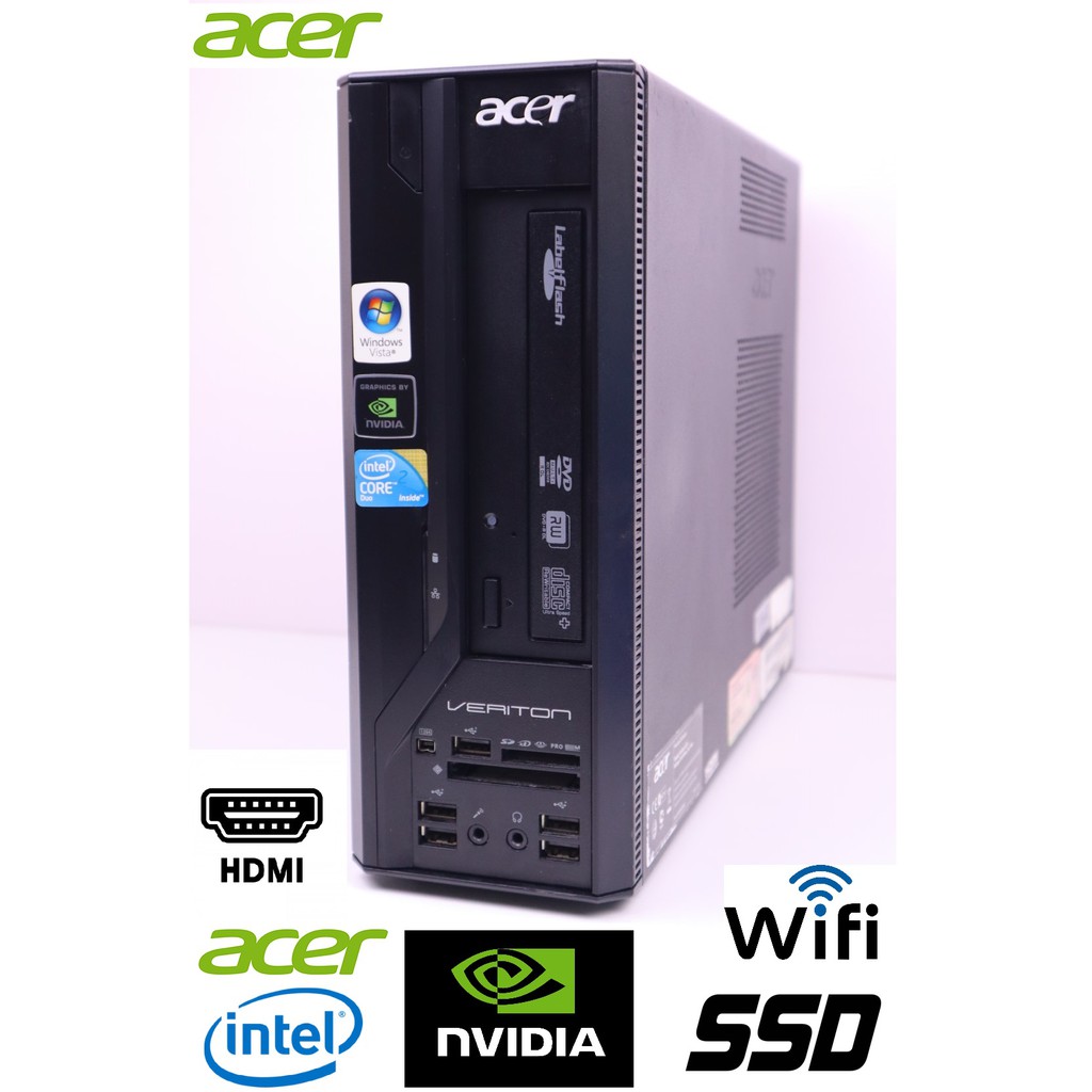 Acer Veriton X270 Intel CPU E700 2.80GHz -RAM 4GB -HDD SSD 120GB -HDMI ...