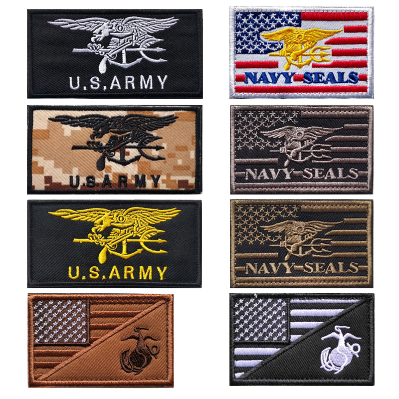 NAVY SEALS USARMY 三维 เย็บปักถักร้อย Patch /Badges/Emblem ตกแต่งสําหรับ ...