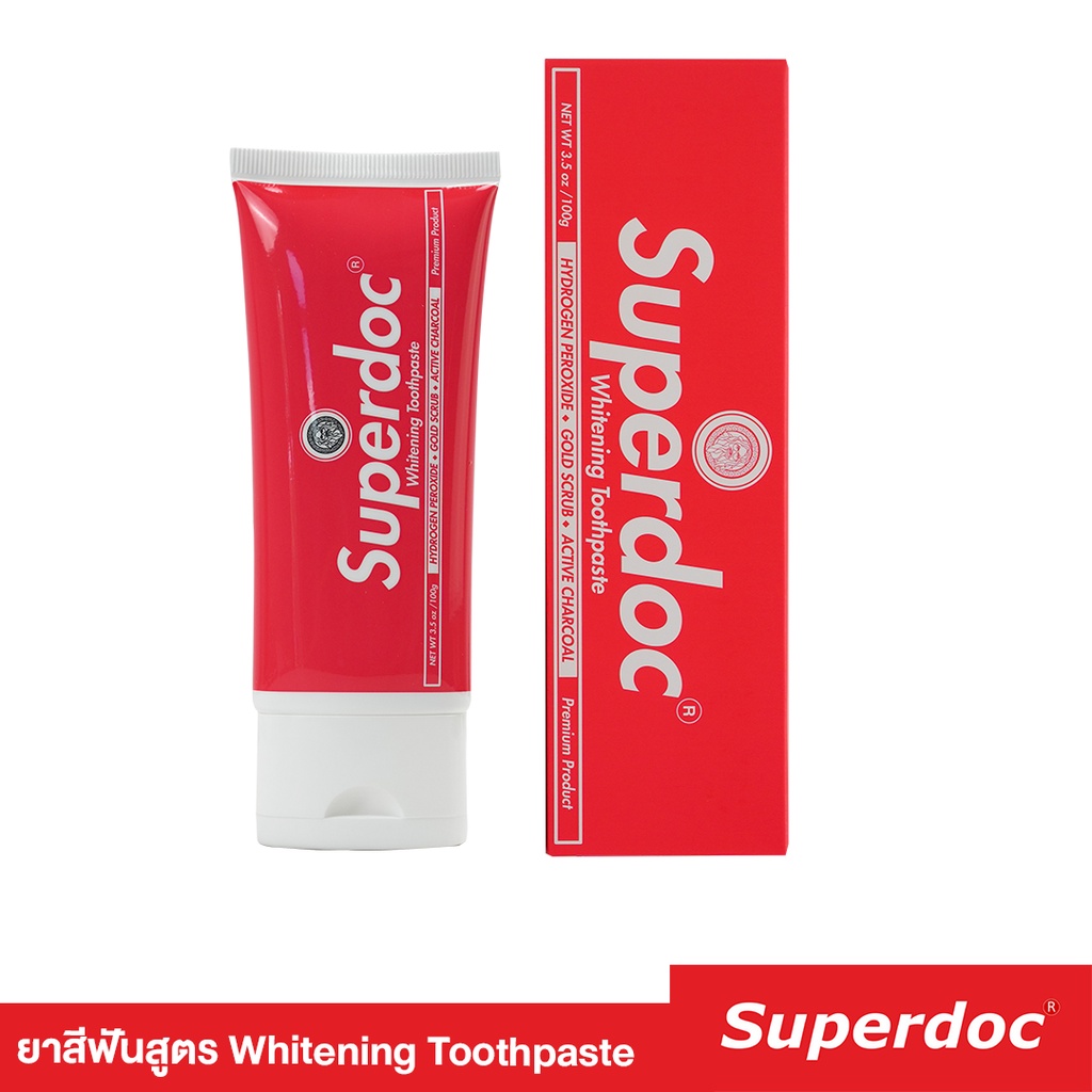 ยาสีฟัน Superdoc Whitening by Dr.sunil Dental clinic | Shopee Thailand