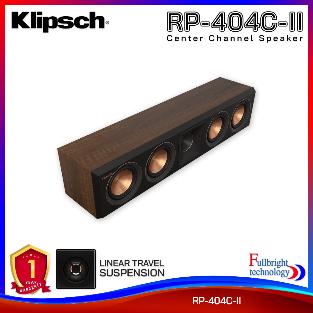 Klipsch RP-404C-II Center Channel Speaker ลำโพงเซ็นเตอร์ ดอกลำโพงขนาด 4 ...
