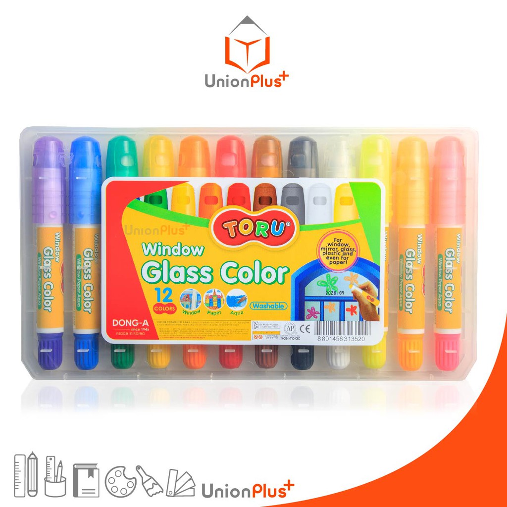 TORU ปากกาเขียนกระจก 12 สี TORU TR-GCOLOR Toru Glass Color โทรุ ดองอา ...