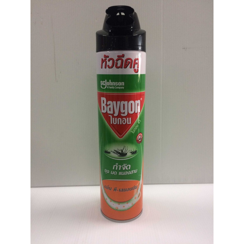 Baygon ไบกอน43 กำจัดยุง มด แมลงสาบ กลิ่นดี-เลมอนนีน | Shopee Thailand