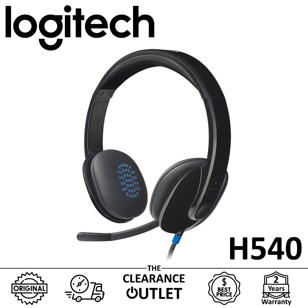 Logitech H540 USB Headset หูฟังคอมพิวเตอร์ ของแท้ ประกันศูนย์ 2ปี ...