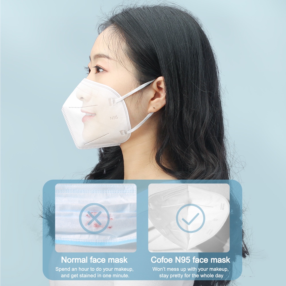 Cofoe หน้ากากปิดปาก 3D ป้องกันฝุ่น กันหมอก เกรดพรีเมี่ยม ใช้แล้วทิ้ง สําหรับผู้ใหญ่ 30 ชิ้น ...