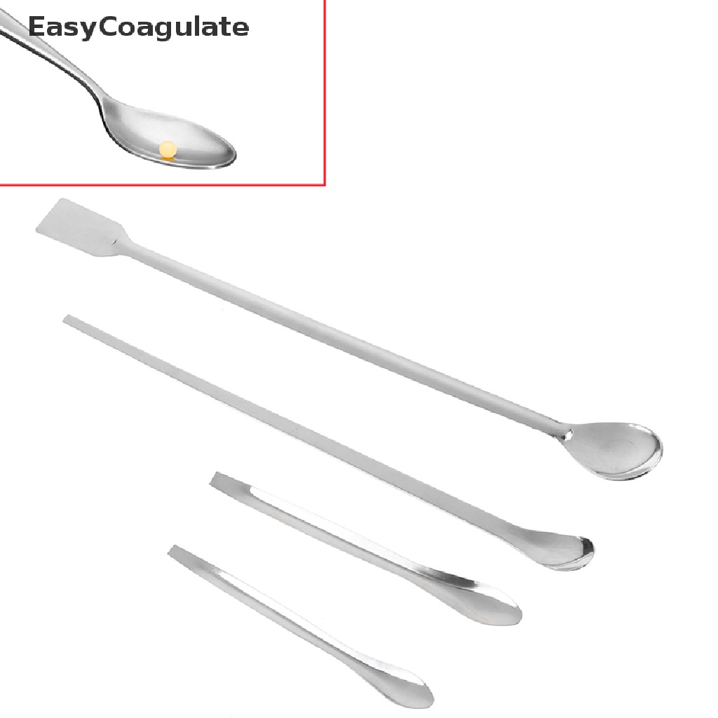 Eas Stainless Steel Lab Micro Spatula Medicine Spoon Scoop Shovel ...
