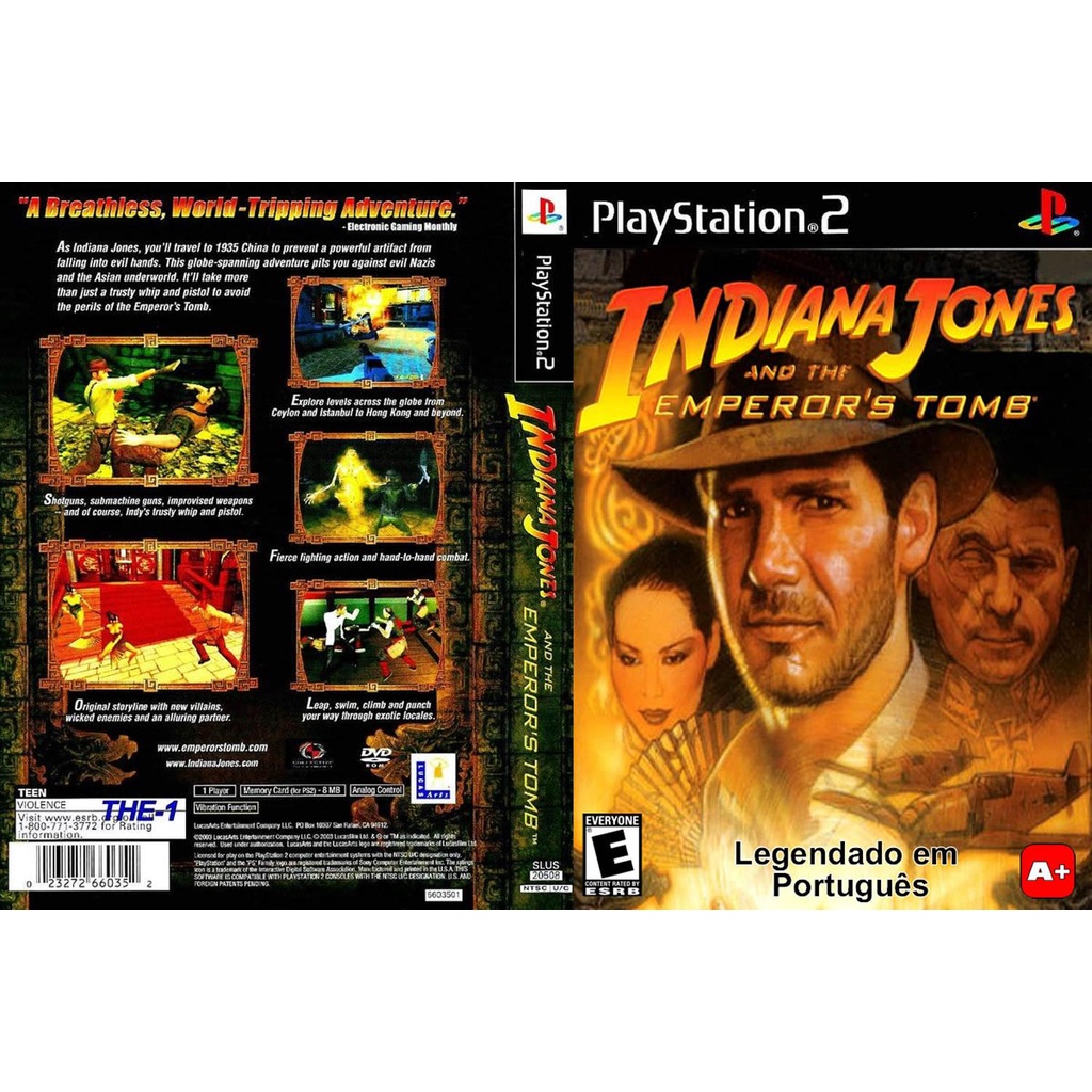 แผ่นเกมส์ PS2 Indiana Jones and the Emperors Tomb คุณภาพ ส่งไว (DVD ...