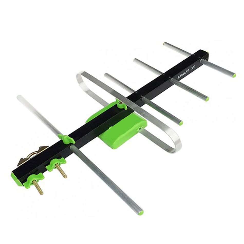 ชุดกล่องรับสัญญาณ ดิจิตอลทีวี Samart Strong Black + เสารับสัญญาณดิจิตอลทีวี One Box Home 5E ...