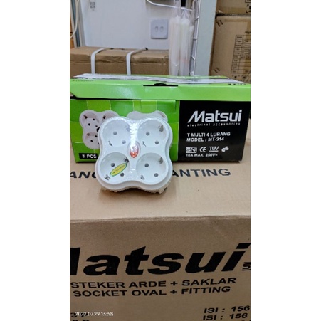 T MULTI ELECTRICAL PLUG 4 HOLES + สวิตช์ SNI MATSUI | Shopee Thailand