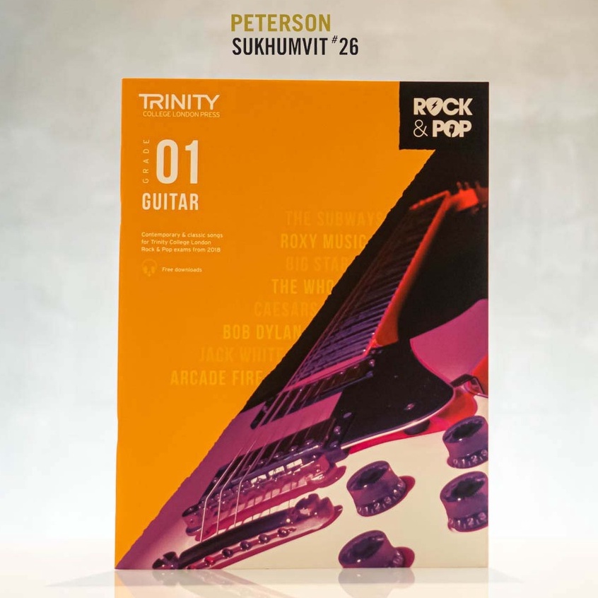 หนังสือดนตรี Trinity College London Rock And Pop 2018 Guitar Grade 1