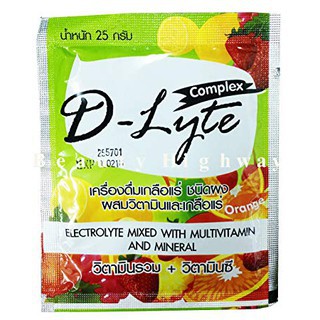 Electrolyte Beverage Powder เครื่องดื่มเกลือแร่ ตรา-ดีไลท์ D-Lyte รส ...