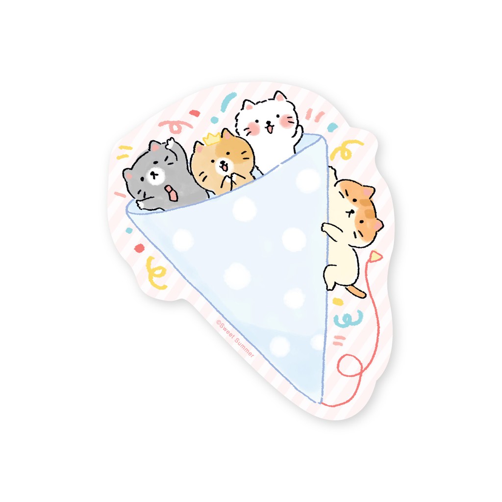 สวีทซัมเมอร์ : กระดาษอวยพร : ชุดที่ 1 : ลาย Little Amiko / Cat Company ...