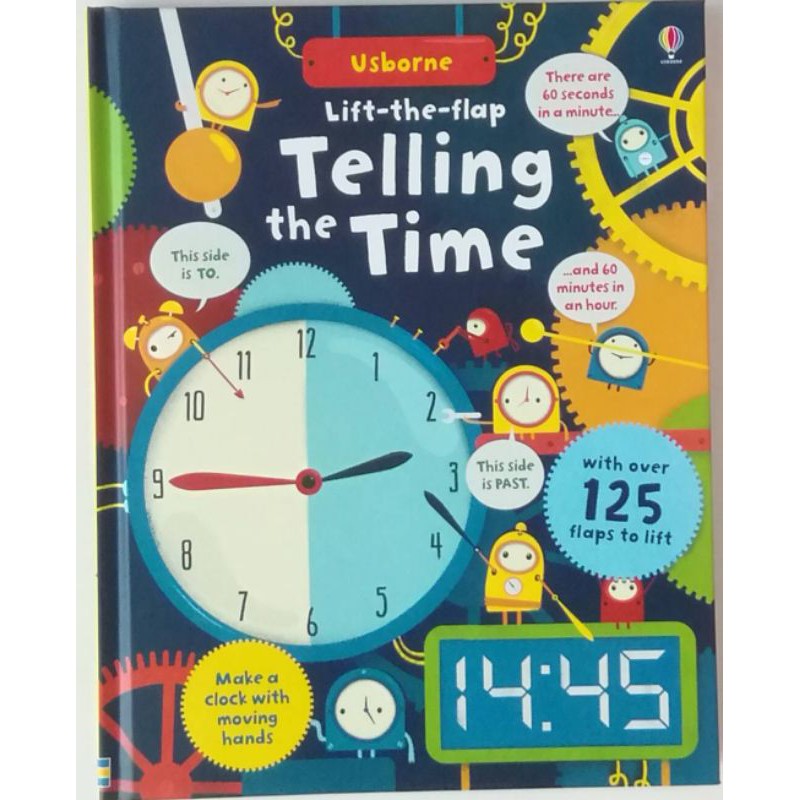 Lift-the-Flap Telling the Time เหมาะสำหรับ 3 ขวบ+ Board book กระดาษแข็ง ...