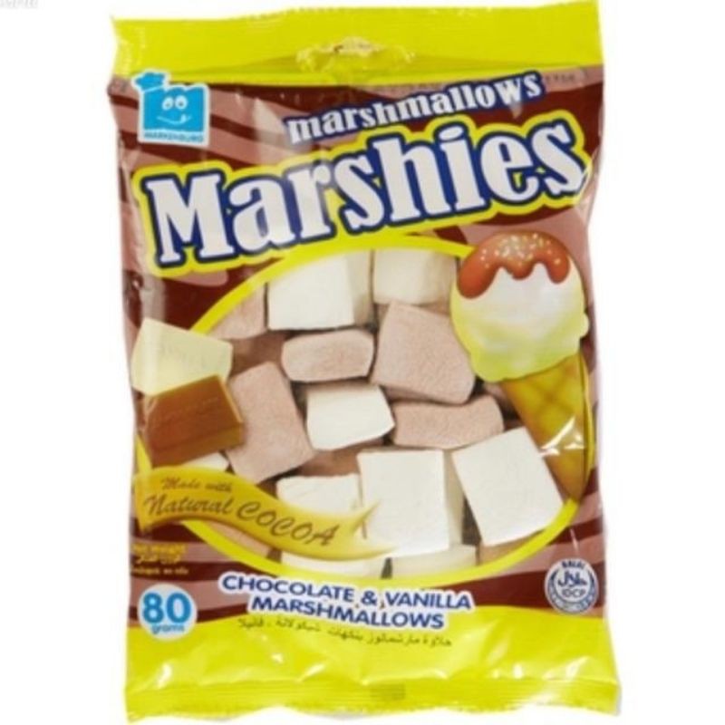 มาร์ชเมลโล่ ช็อคโกแลต วนิลา Marshmellow Marshies 80g. มาชเมลโล | Shopee ...