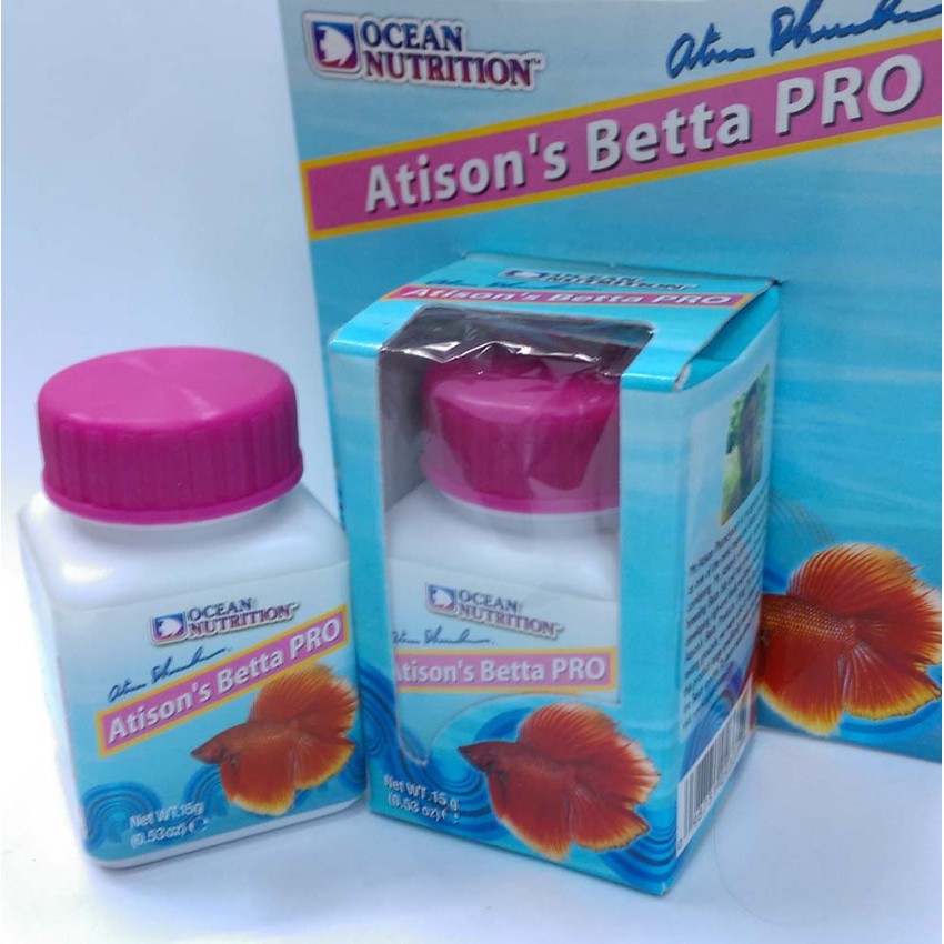 Atison's Betta Pro อาหารปลากัด กระป๋องเล็ก 15g | Shopee Thailand