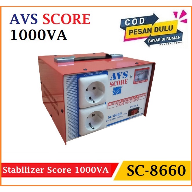 Avs SCORE SC -8662 DAYA MAX 1000 VA โคลงแรงดันไฟฟ้า ac อัตโนมัติ | Shopee Thailand
