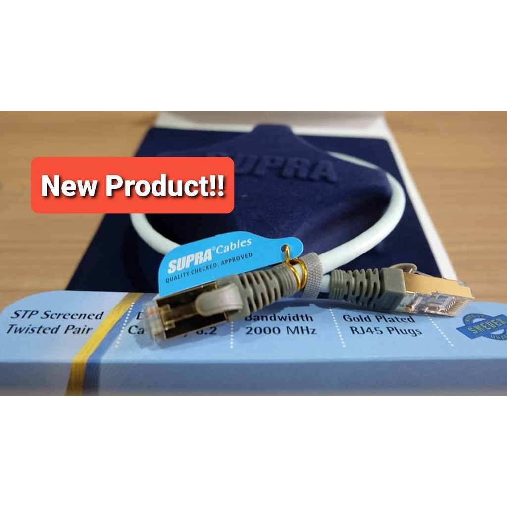 Supra Cat 8 STP Patch FRHF Blue Ethernet Cable w/ RJ45 สายแลน | Shopee ...
