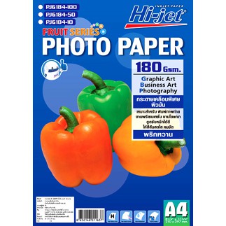 Hi-Jet FRUIT SERIES PHOTO PAPER A4 180 แกรม 50 แผ่น #PJG184-50 | Shopee ...