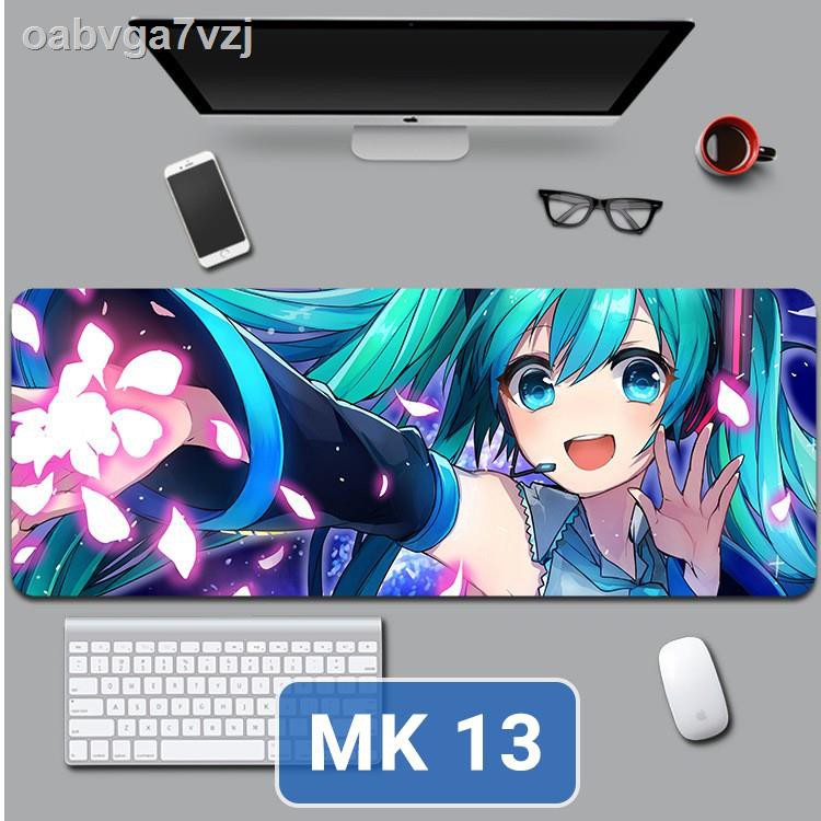 ☍[โค๊ดลด70฿ SSPZULRWRS] แผ่นรองเมาส์ ลาย อนิเมะ มิกุ Miku Mouse Pad ขนาด 800x300mm และ ...
