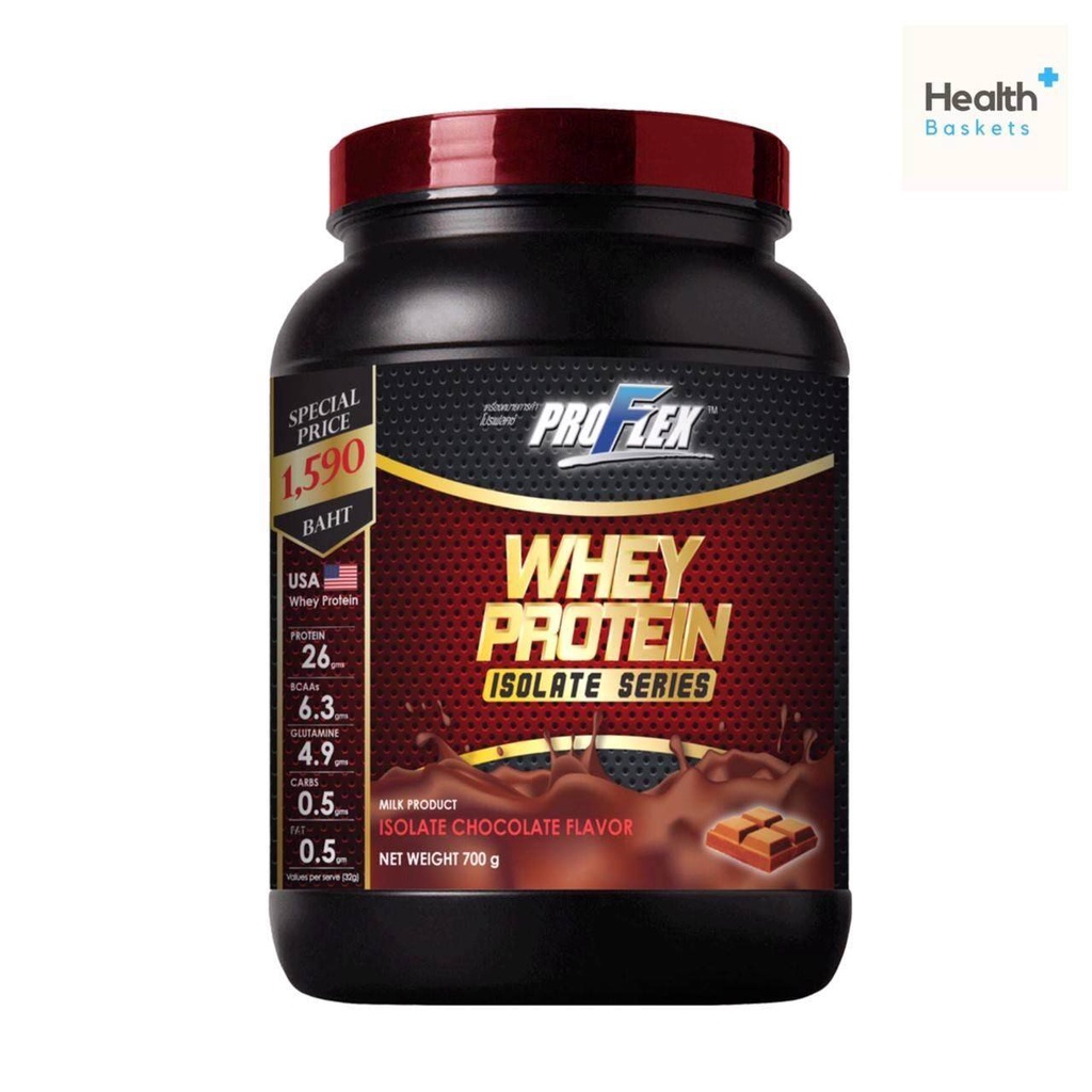 Proflex Whey Protein Isolate CHOCOLATE 1 กระป๋อง โปรเฟล็กซ์ เวย์โปรตีน รสช็อกโกแลต สูตรไอโซเลท ...