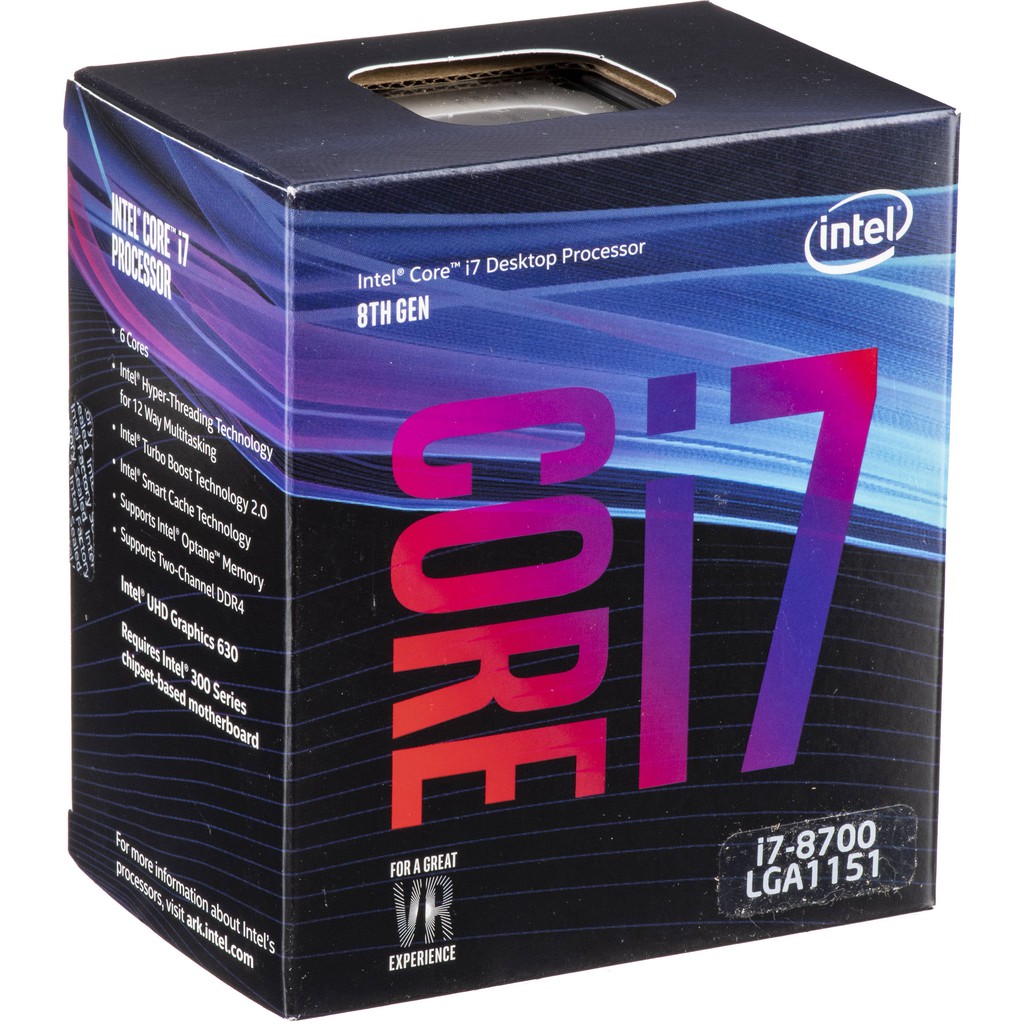 โปรเซสเซอร์ INTEL CORE i7 8700 DESKTOP | Shopee Thailand