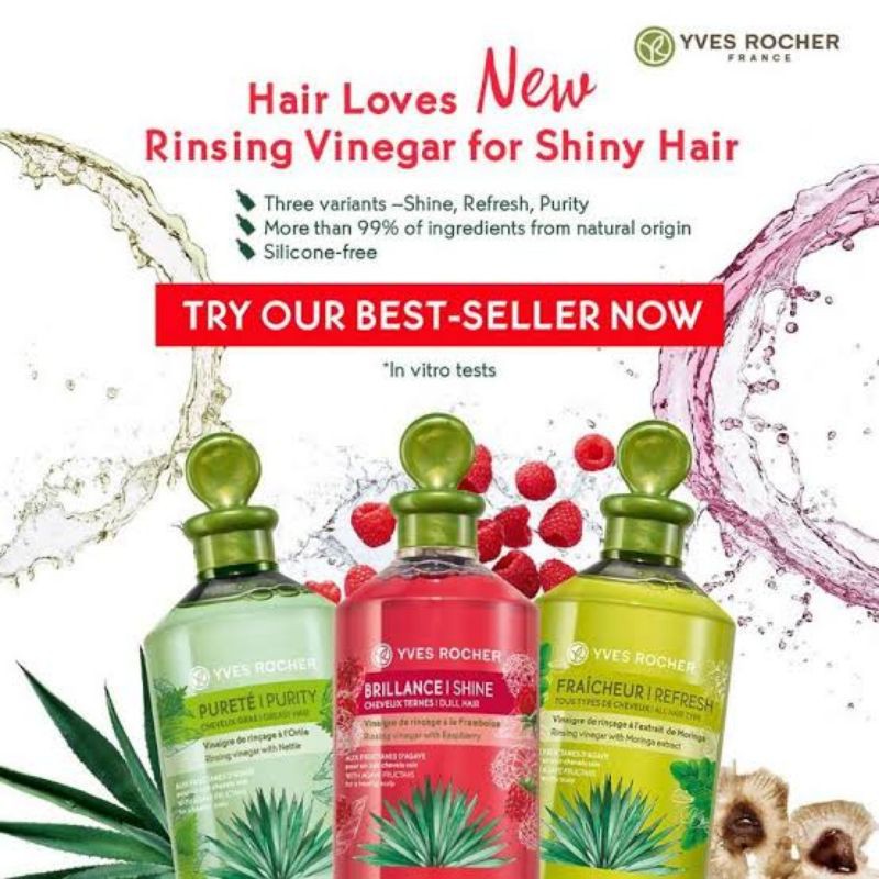 Yves Rocher BHC V2 Rinsing Vinegar 50/150 ml. | Shopee Thailand