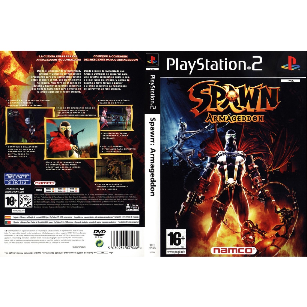 แผ่นเกมส์ PS2 Spawn Armageddon คุณภาพ ส่งไว (DVD) | Shopee Thailand
