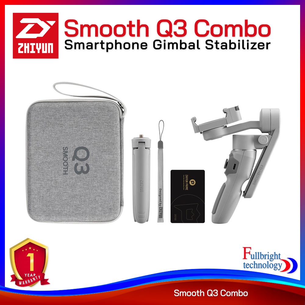 Zhiyun Smooth Q3 Combo Smartphone Gimbal Stabilizer เซ็ตไม้กันสั่นขนาดเล็ก กิมบอล3แกน ประกัน ...