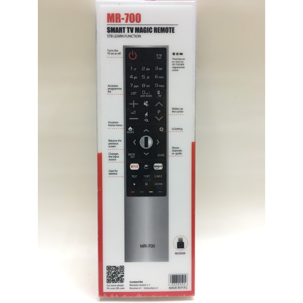 รีโมท Magic Remote LG รุ่น MR-700 ใช้กับสมาร์ททีวีแอลจีทุกรุ่น [เก็บ ...