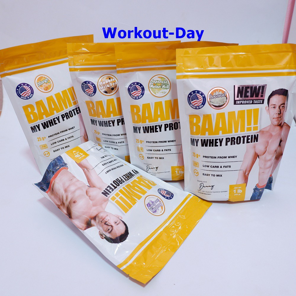 เวย์โปรตีน BAAM MY WHEY THAI SERIES สูตรลดน้ำหนัก สร้างกล้ามเนื้อ ...