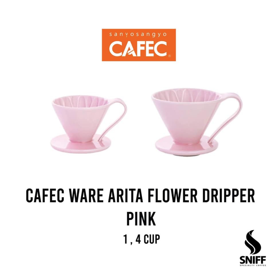 Cafec flower dripper Handcrafted in Arita Dripper ออกแบบมาให้เหมือนกับ ...