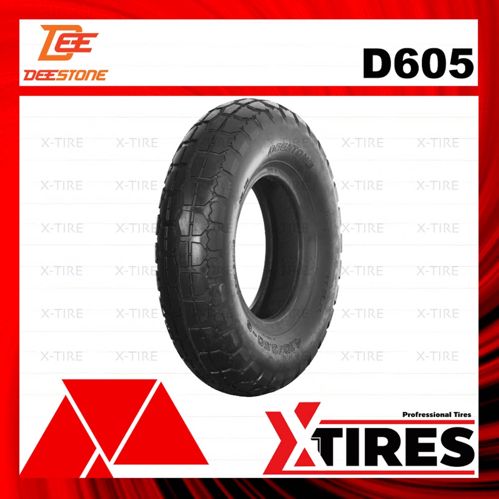 ยางรถเข็น ยางรถอุตสาหกรรม 4.10/3.50-6 4PR ยี่ห้อ DEESTONE รุ่น D605 ...