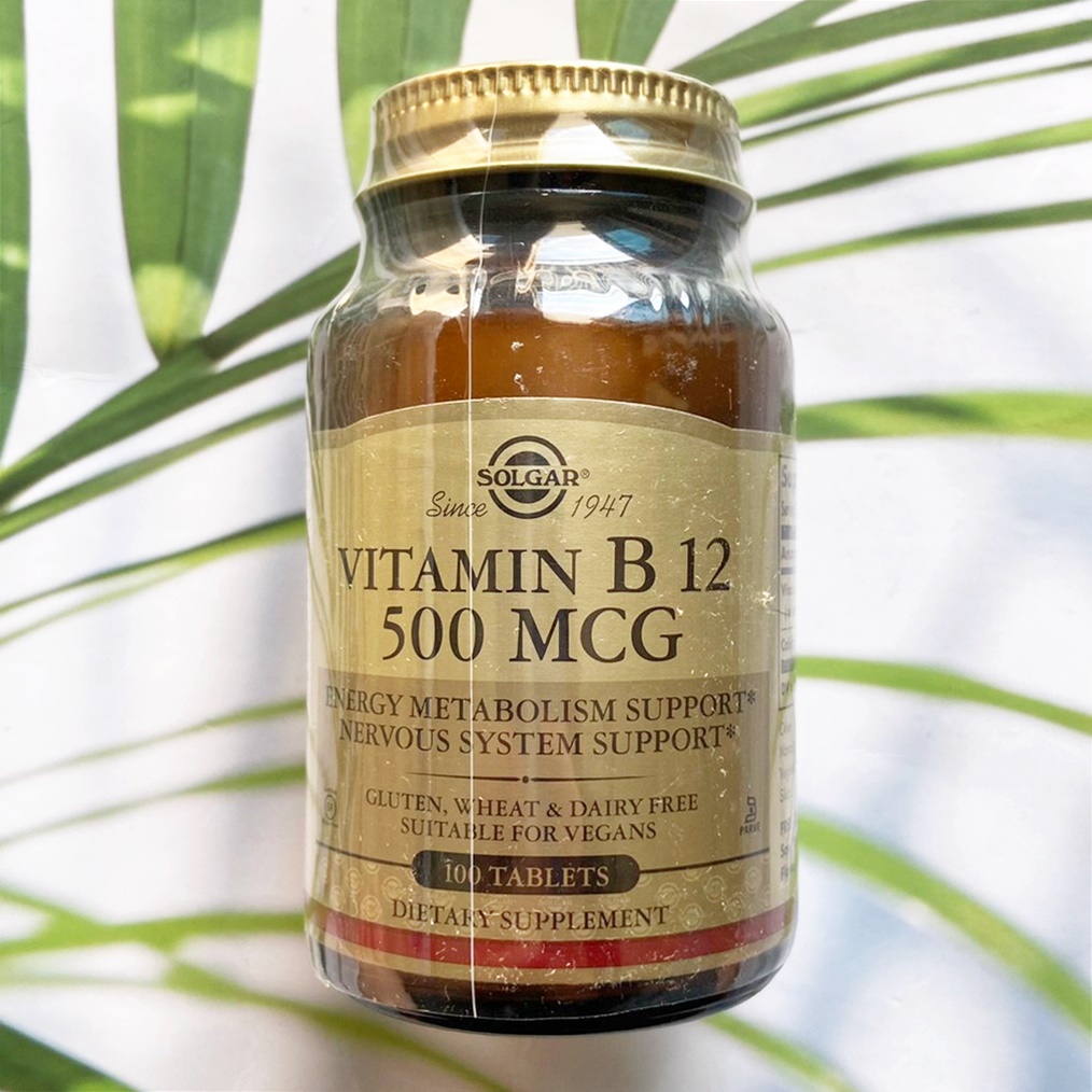 วิตามิน B-12 โคบาลามิน Vitamin B12 as Cobalamin 500 mcg 100 Tablets ...