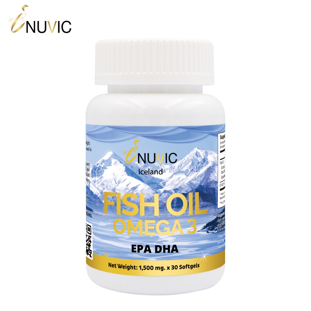 น้ำมันปลา โอเมก้า 3 อินูวิค x 1 Fish Oil Omega 3 อีพีเอ ดีเอชเอ EPA DHA ...