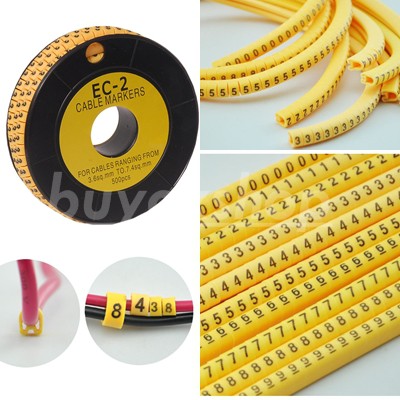 Cable Markers EC-2 เคเบิ้ลมาร์คเกอร์ No.0-9 ขายเป็น set. | Shopee Thailand