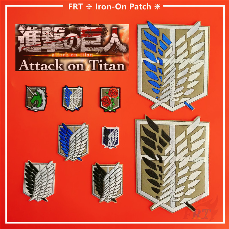 ☸ Attack on Titan Series 01 - Corps Emblem Iron-on Patch ☸ 1Pc DIY Sew ...