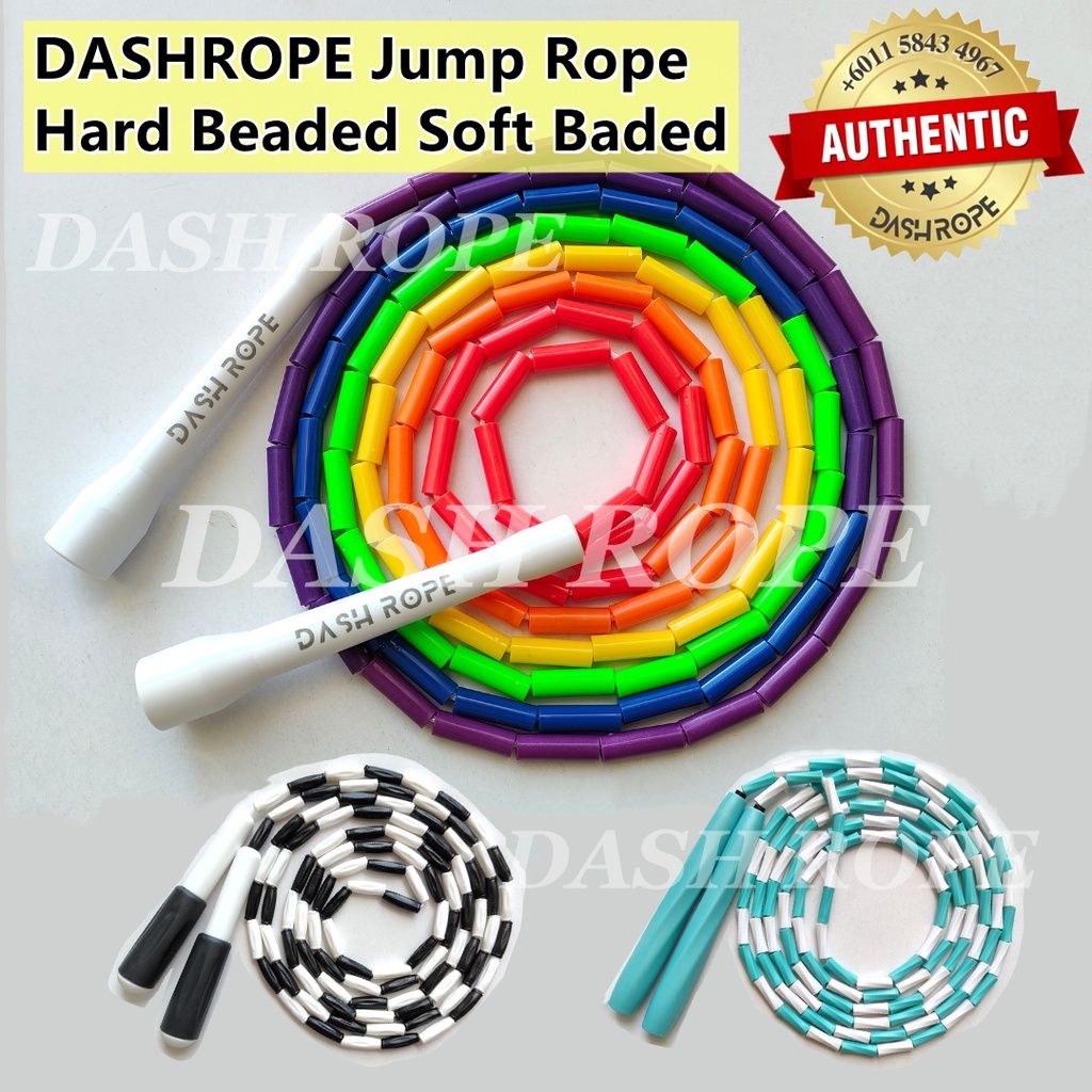 Dashrope Hard Beaded Soft Beaded Freestyle Jump Rope Beaded เชือกกระโดด ...