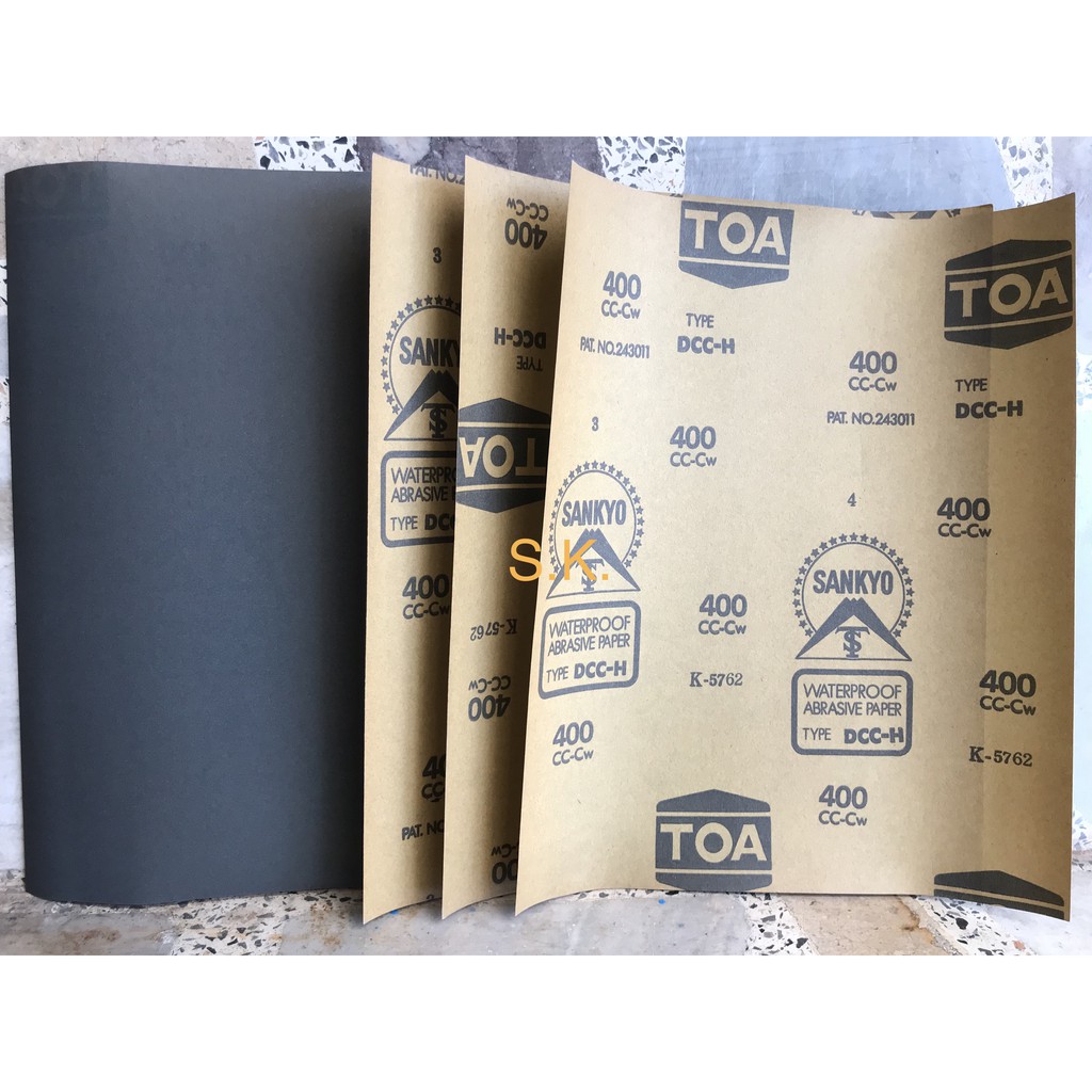 กระดาษทรายน้ำ TOA #400 (แยกเป็นแผ่น) | Shopee Thailand
