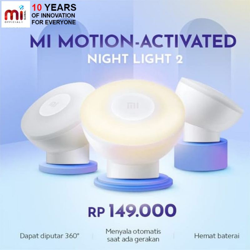 Xiaomi Night Light 2 Mi โคมไฟ Led มีโมชั่นเซ็นเซอร์โมชั่นเซ็นเซอร์ ...