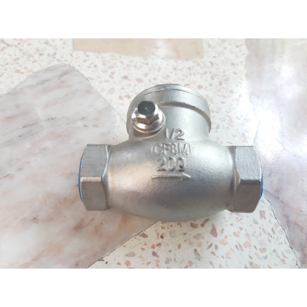 สแตนเลส SUS316 : เช็ควาล์ว (SWING CHECK VALVE 200,600 PSI) | Shopee ...