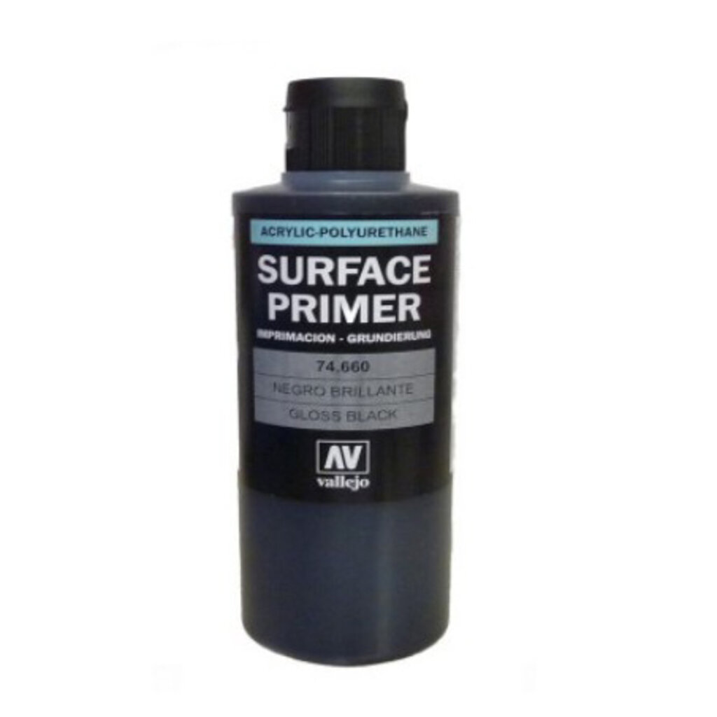 Vallejo SURFACE PRIMER 74.660 Gloss Black 200ml. | Shopee Thailand