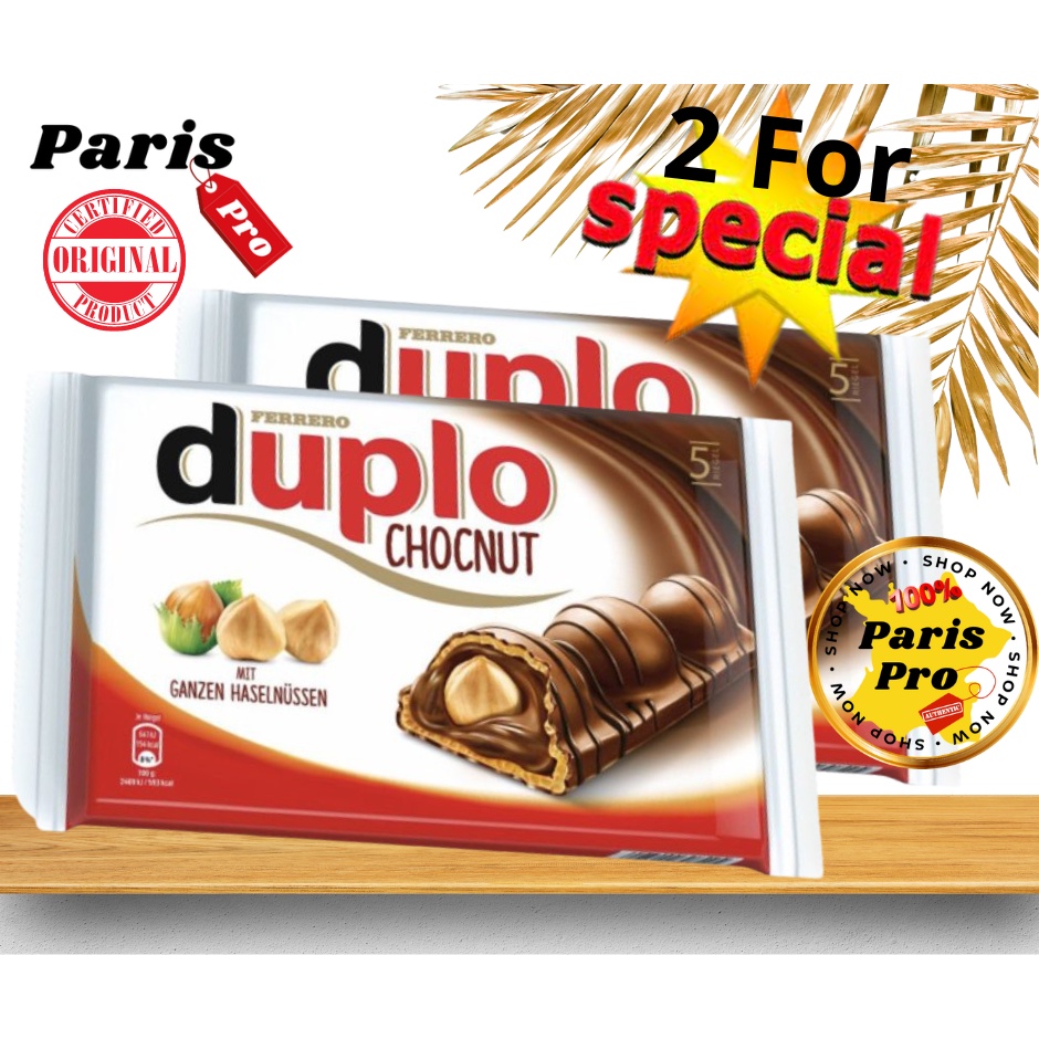 Ferrero Duplo Chocnut เฟอเรโร่ดัปโปล ช็อคโกแลตเคลือบเวเฟอร์และเฮเซลนัท ...