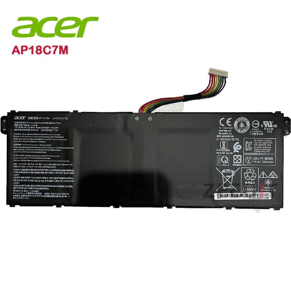(ส่งฟรี ประกัน 1 ปี) แบตเตอรี่ Acer AP18C7M Acer Swift 5 SF514-54GT ...
