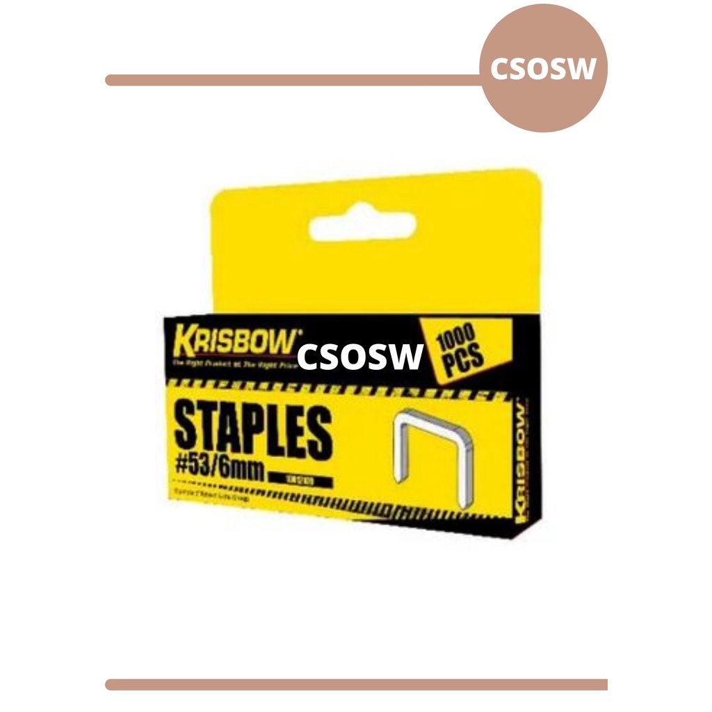 ลวดเย็บกระดาษ Krisbow Refill 53/12 mm บรรจุ 1000 ชิ้น | Shopee Thailand