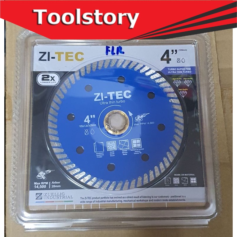 ZI-TEC ใบตัดปูน ตัดกระเบื้อง 4นิ้ว บาง 1.2 mm | Shopee Thailand