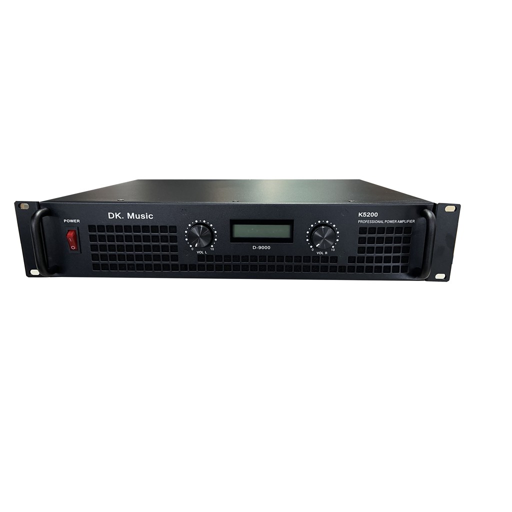 เพาเวอร์แอมป์ เครื่องขยายเสียง รุ่น K-9000 DK.Music Professional poweramplifier 200W+200W RMS ...